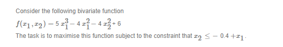 Solved Consider the following bivariate function | Chegg.com