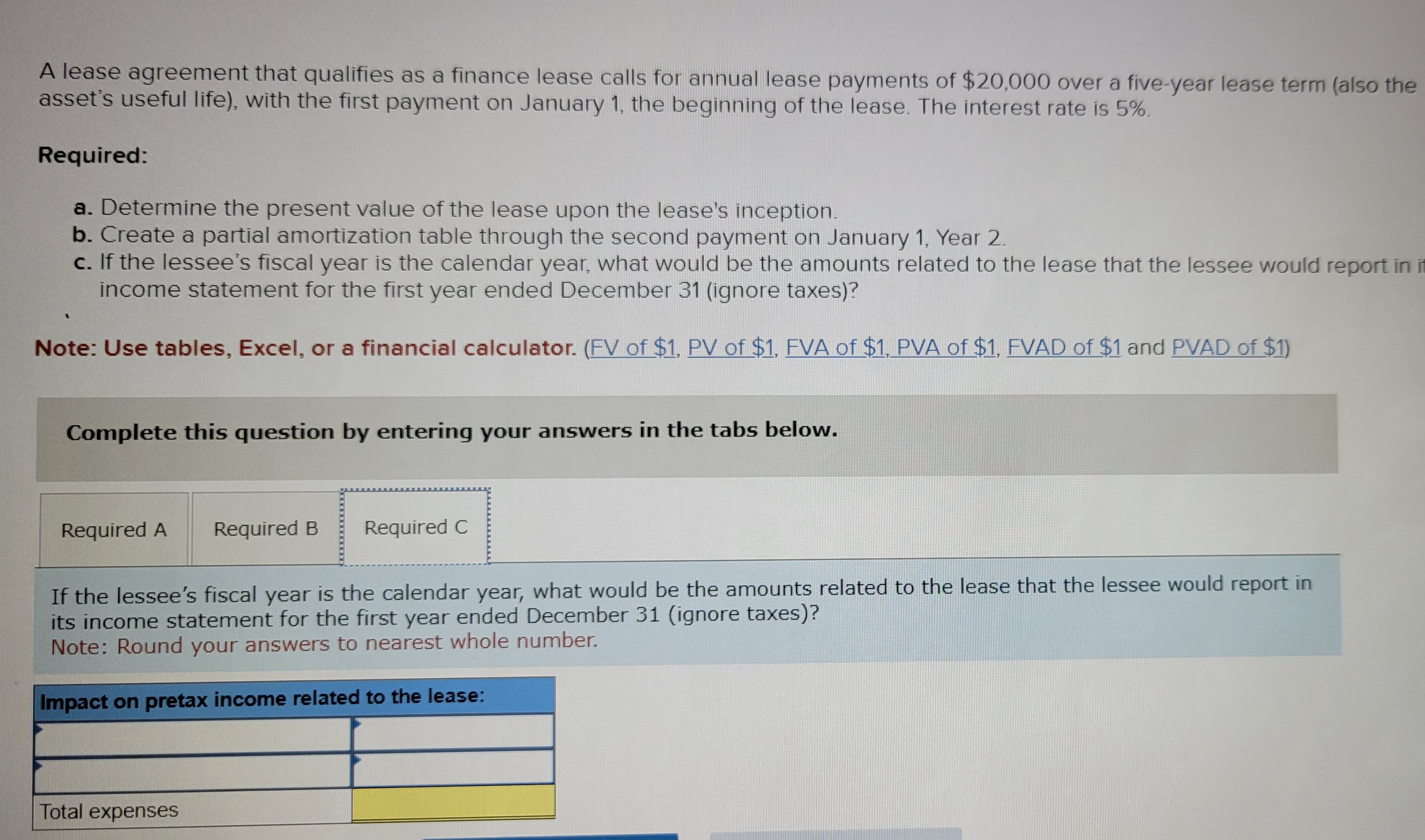 Solved A lease agreement that qualifies as a finance lease | Chegg.com