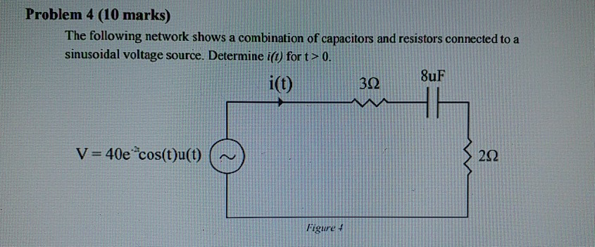 Solved Problem 4 (10 marks) The following network shows a | Chegg.com
