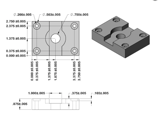 Solved Write a CNC code for milling the following | Chegg.com