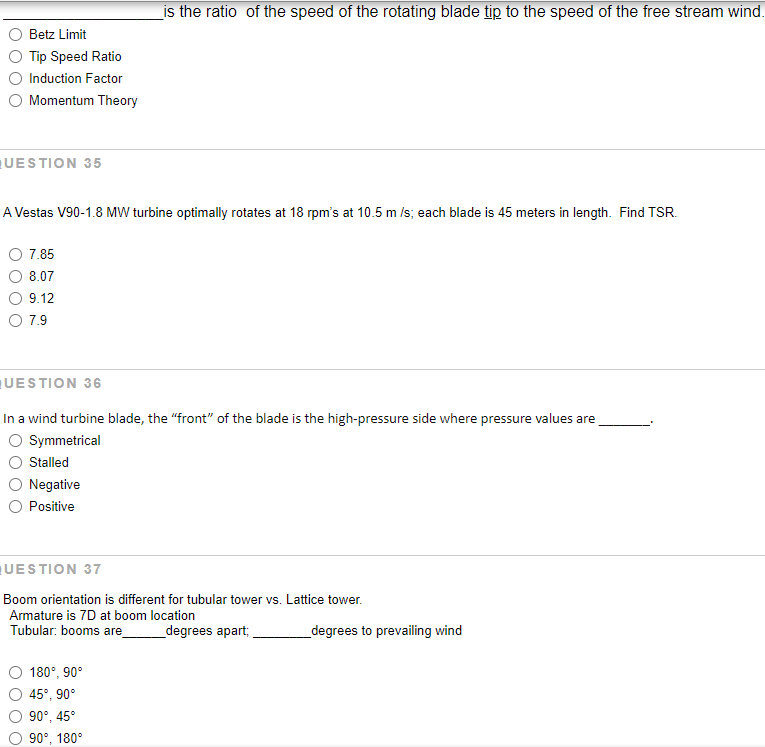 Solved is the ratio of the speed of the rotating blade tip | Chegg.com