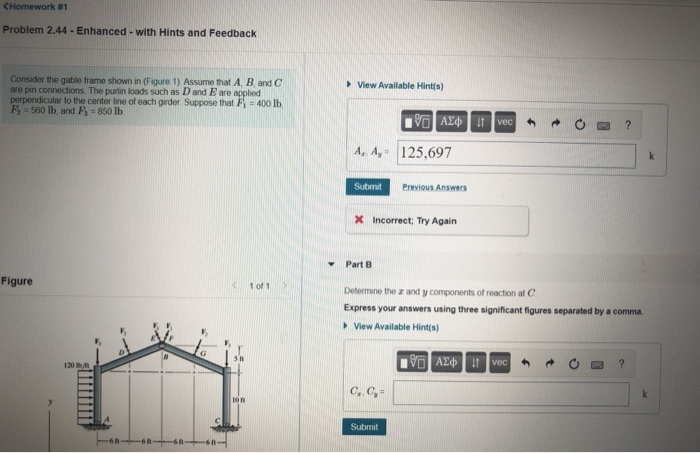 Solved CHomework #1 Problem 2.44 - Enhanced- with Hints and | Chegg.com
