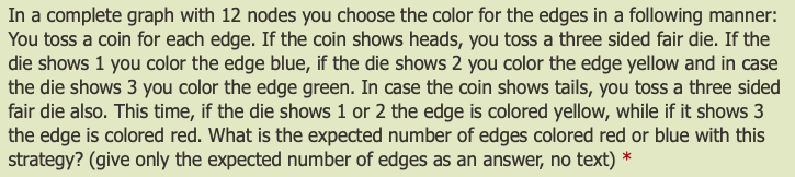 Solved In a complete graph with 12 nodes you choose the | Chegg.com