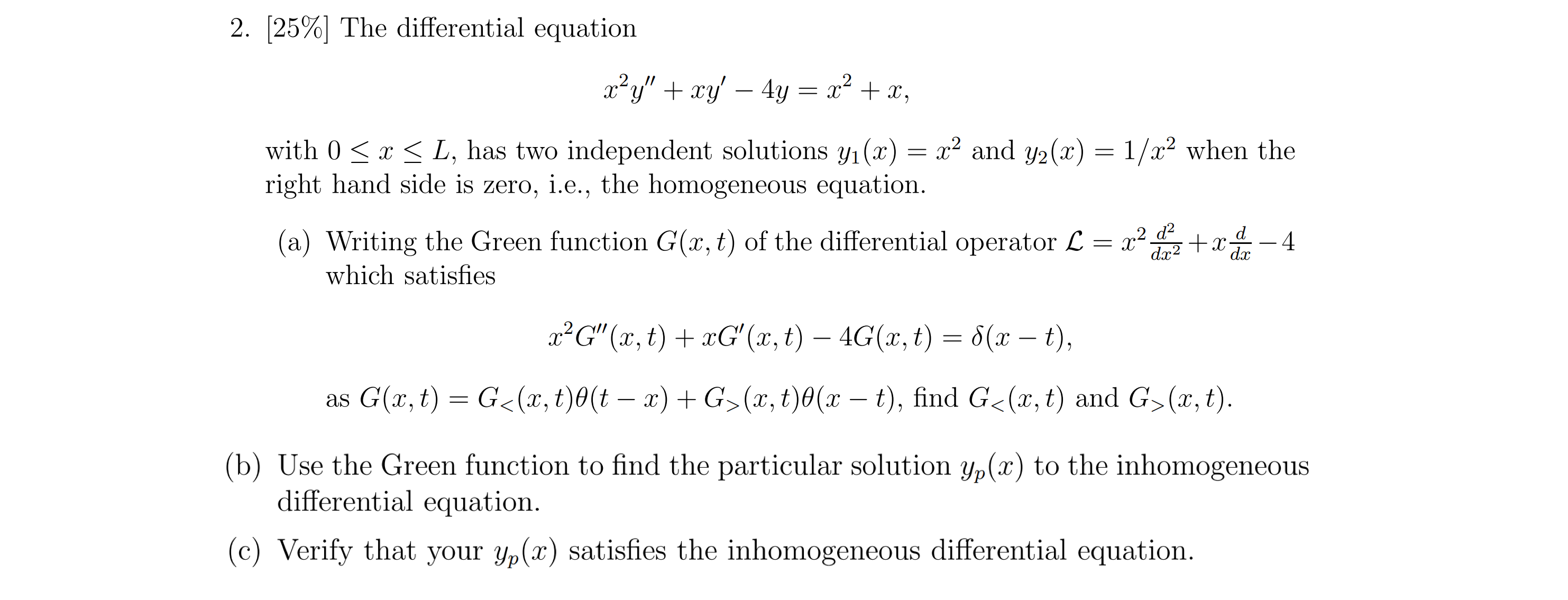 Solved [25%] ﻿The differential | Chegg.com