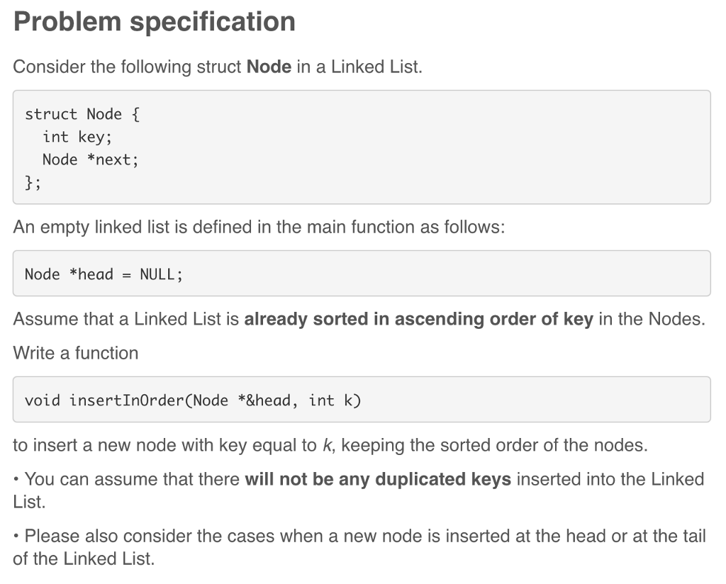 Solved Problem Specification Consider The Following Struct 6890