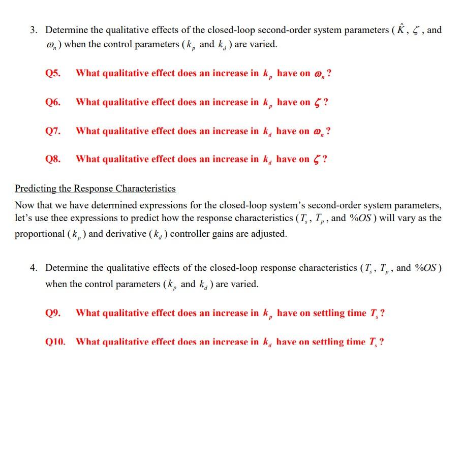 Solved PD Control Lab Background Servo Motor Model The | Chegg.com