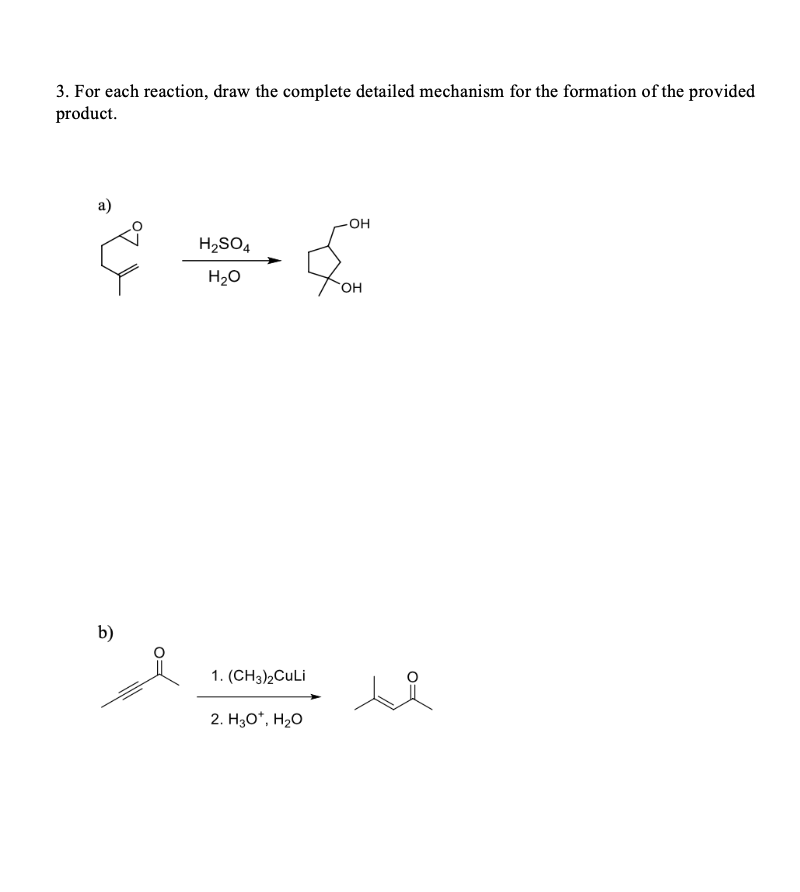 Solved For each reaction, draw the complete detailed | Chegg.com