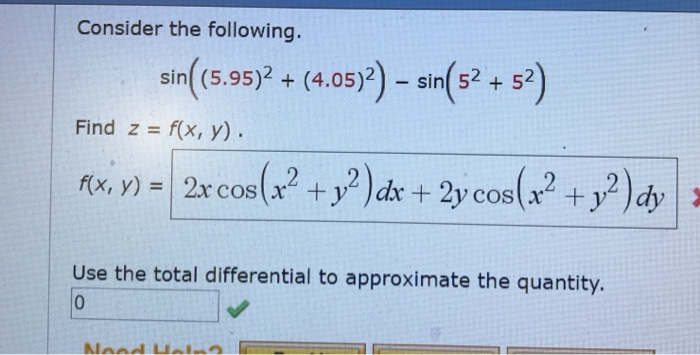 Solved Consider the following sin(5.95% (4.05%)-sin( 52 + 52 | Chegg.com