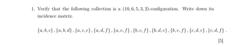 Solved 1. Verify that the following collection is a | Chegg.com