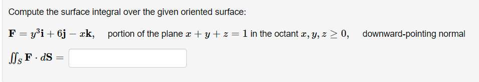 Solved Compute The Surface Integral Over The Given Oriented 5196