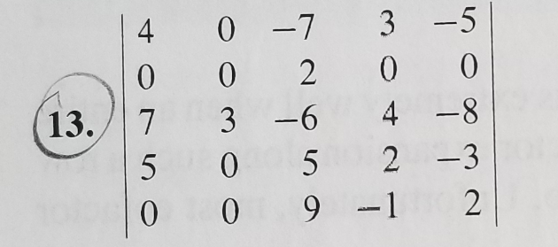 Solved Compute the determinants in Exercise 13 by cofactor | Chegg.com