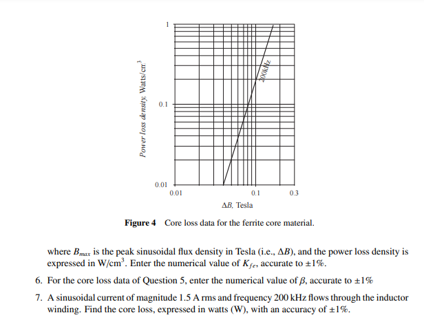 Solved Appendix B illustrates ferrite E cores, with the top | Chegg.com