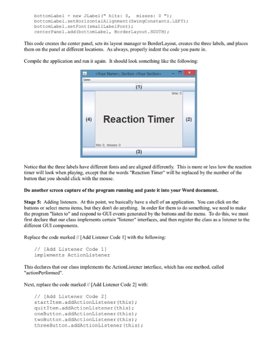 Solved Java has a built-in library called "Swing" that | Chegg.com