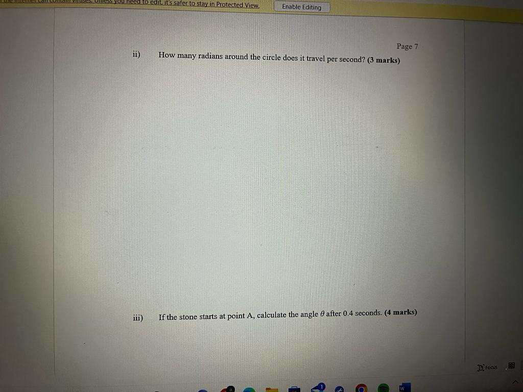 Solved A stone is whirled around on the end of a string 1.5 | Chegg.com