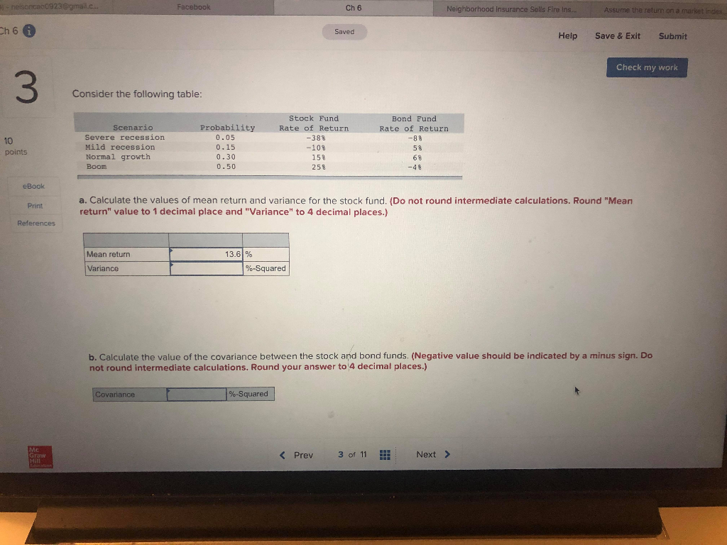 Solved Consider the following table: Stock | Chegg.com