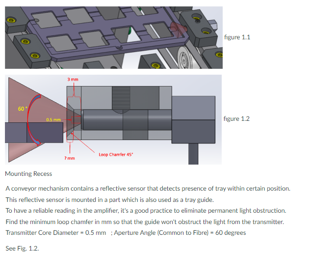 Mounting Recess A conveyor mechanism contains a | Chegg.com