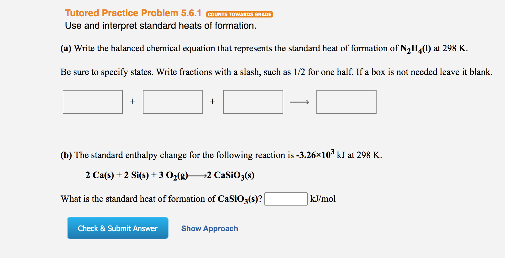 Solved Tutored Practice Problem 5.6.1 COUNTS TOWARDS GRADE | Chegg.com