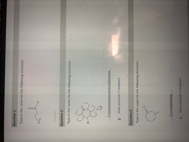 Solved Type in the name for the following structure: | Chegg.com
