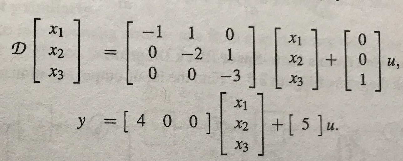 Solved Derive an input-output differential equation from | Chegg.com