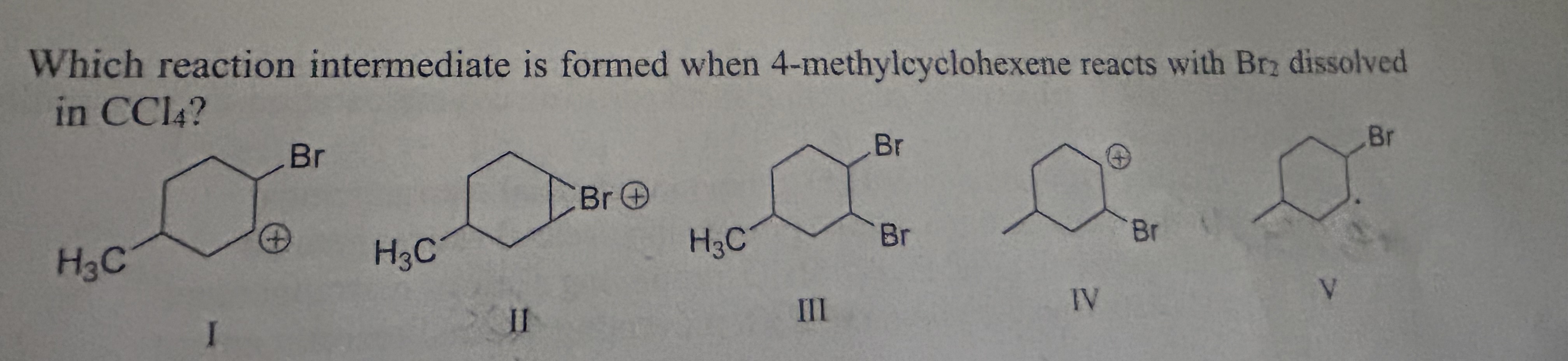 Solved Which reaction intermediate is formed when | Chegg.com