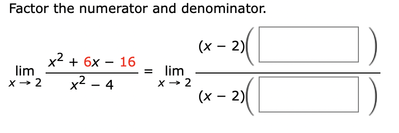 Solved Factor the numerator and denominator. | Chegg.com