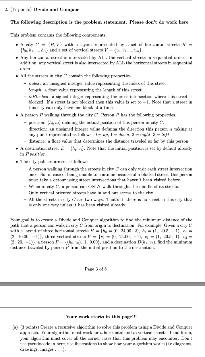 Solved The following description is the problem statement. | Chegg.com