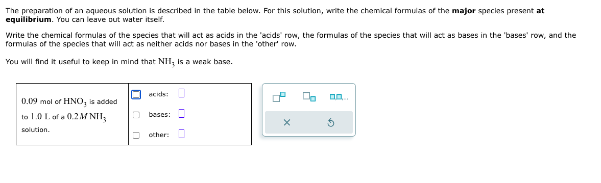 Solved The preparation of an aqueous solution is described | Chegg.com