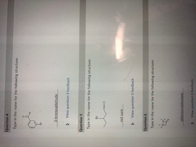 Solved Type in the name for the following structure: | Chegg.com