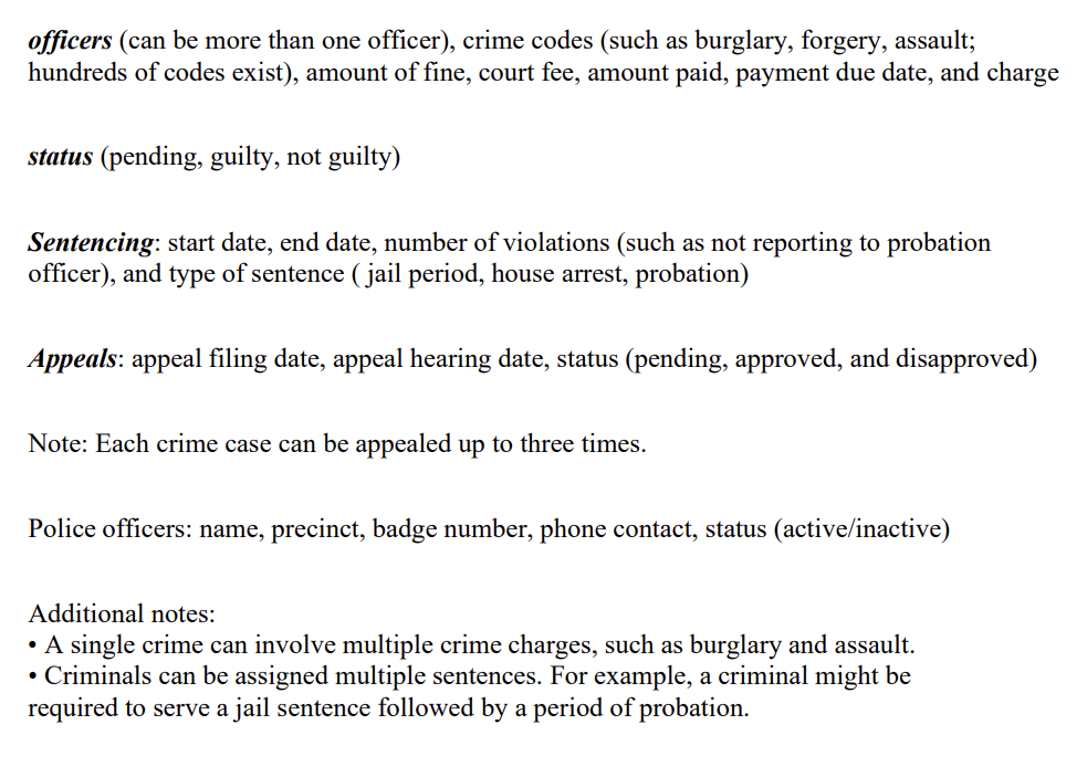 Solved 2. List the name of each officer who has reported | Chegg.com