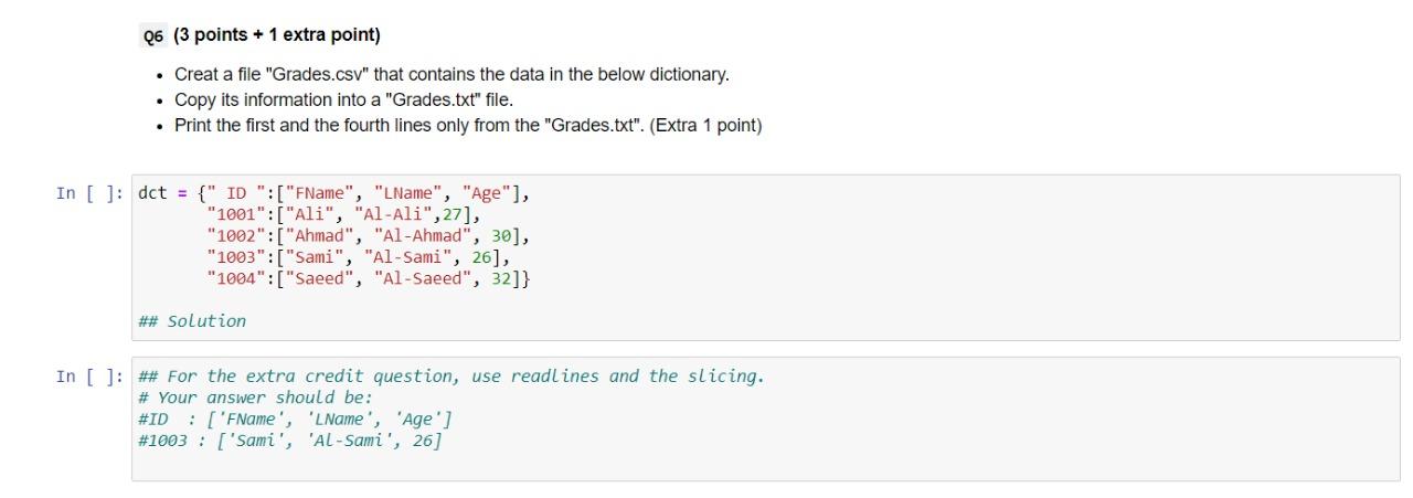 Solved 26 (3 points + 1 extra point) • Creat a file | Chegg.com
