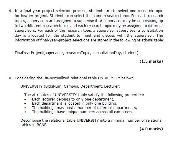 Solved Consider the specifications of the sample database | Chegg.com