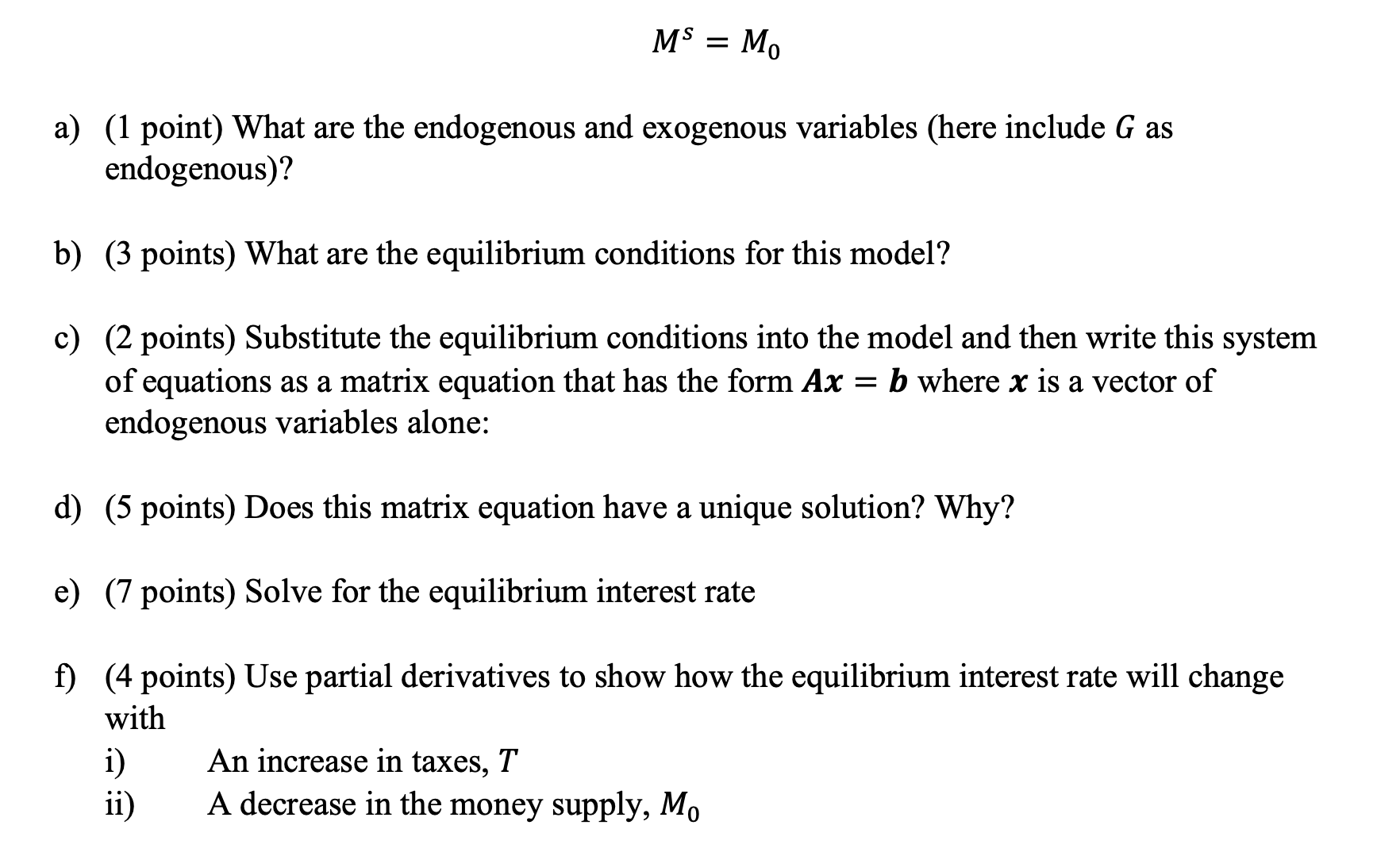 Solved (22 points) Consider the following version of the | Chegg.com