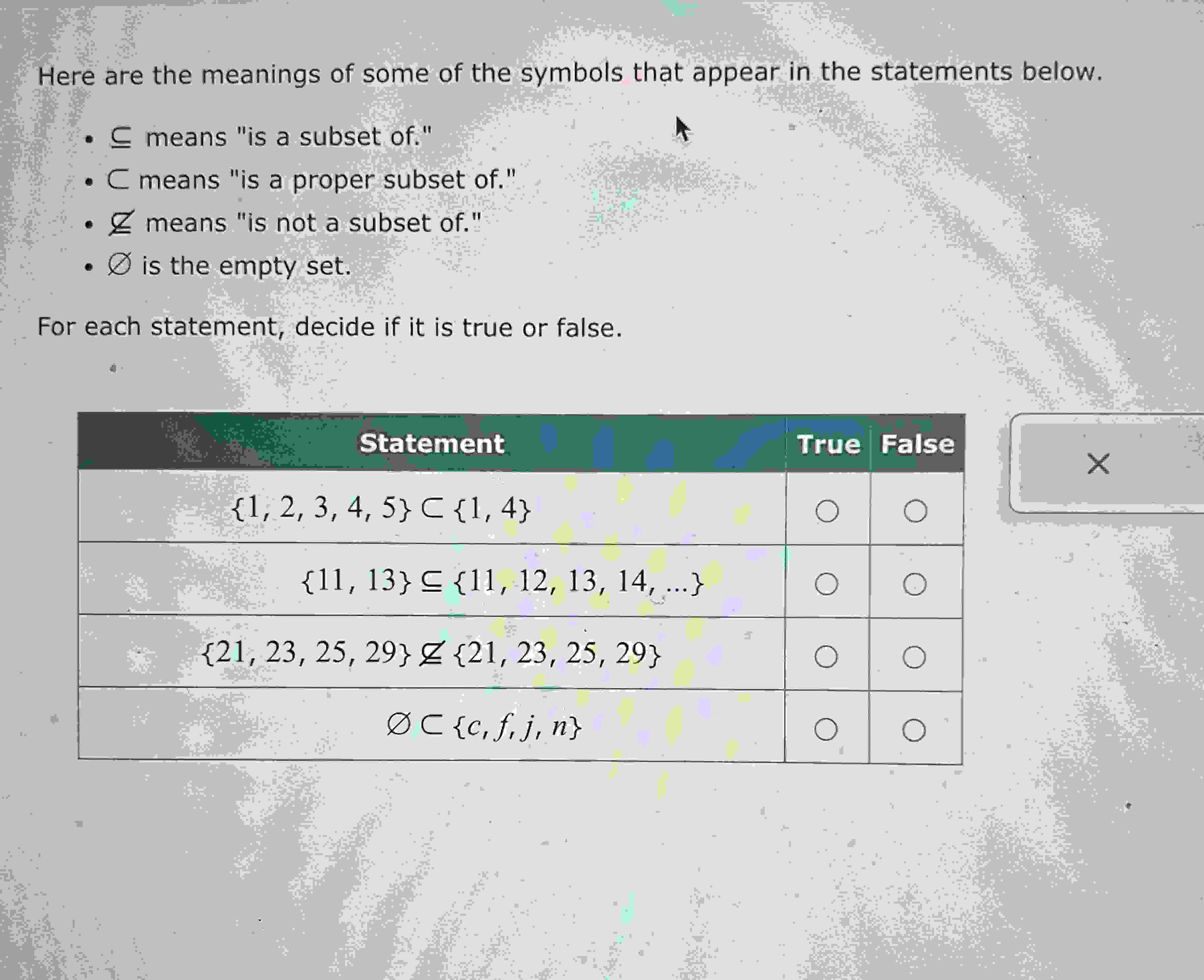 Solved Here are the meanings of some of the symbols that | Chegg.com