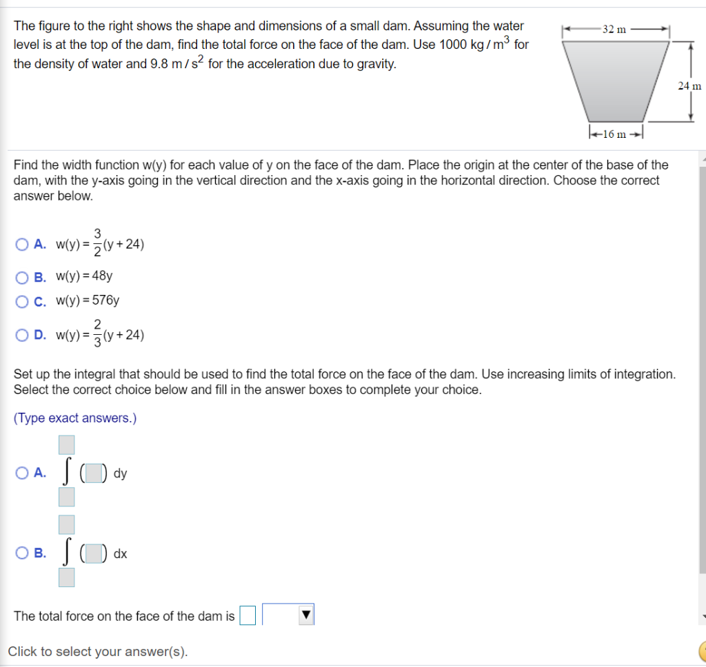 Solved 32 m The figure to the right shows the shape and | Chegg.com