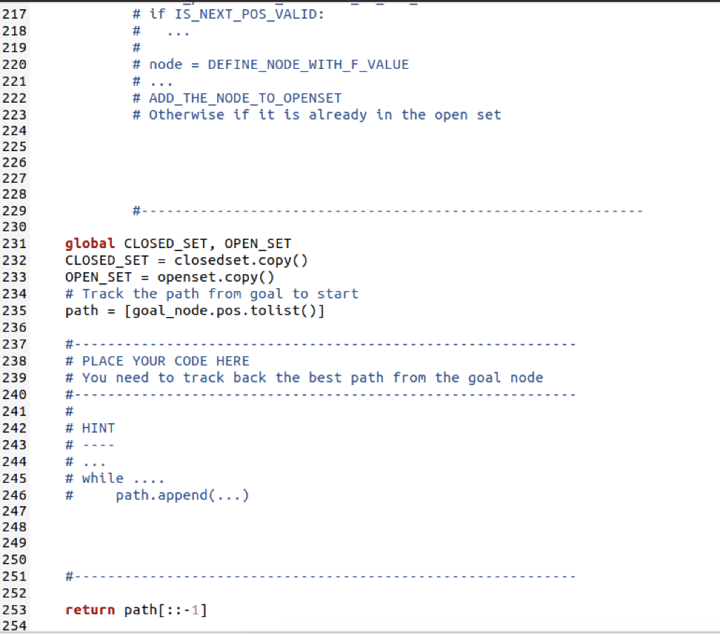 what is the code should be in (place your code here?) | Chegg.com