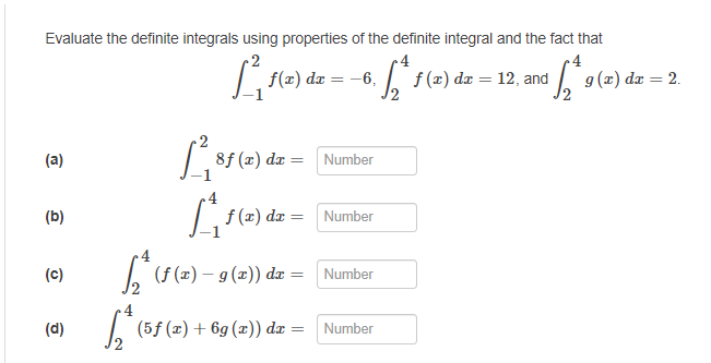 Solved Evaluate the definite integrals using properties of | Chegg.com