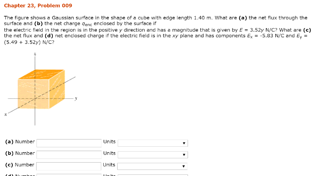 Solved Chapter 23, Problem 009 The figure shows a Gaussian | Chegg.com