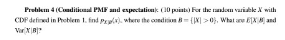 Solved The random variable X has CDF | Chegg.com