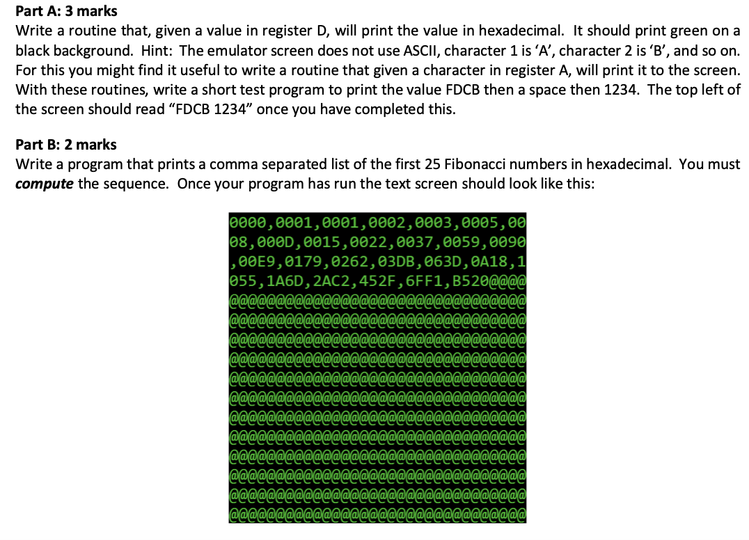 Solved In 6809 Assembly Language, please help with the | Chegg.com