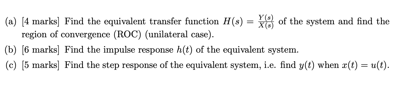 Solved Two linear systems are connected in parallel as shown | Chegg.com