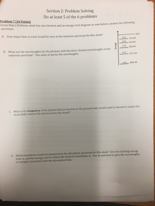 Solved Section 2: Problem Solving Do at least 5 of the 6 | Chegg.com