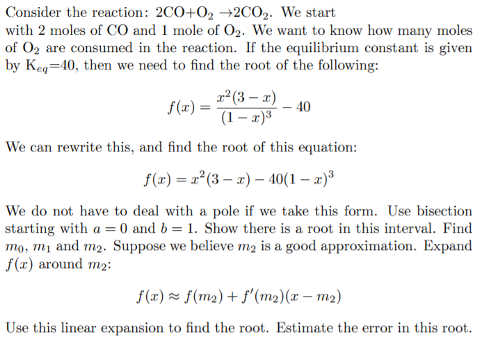 Consider the reaction: 200+02 +2C02. We start with 2 | Chegg.com