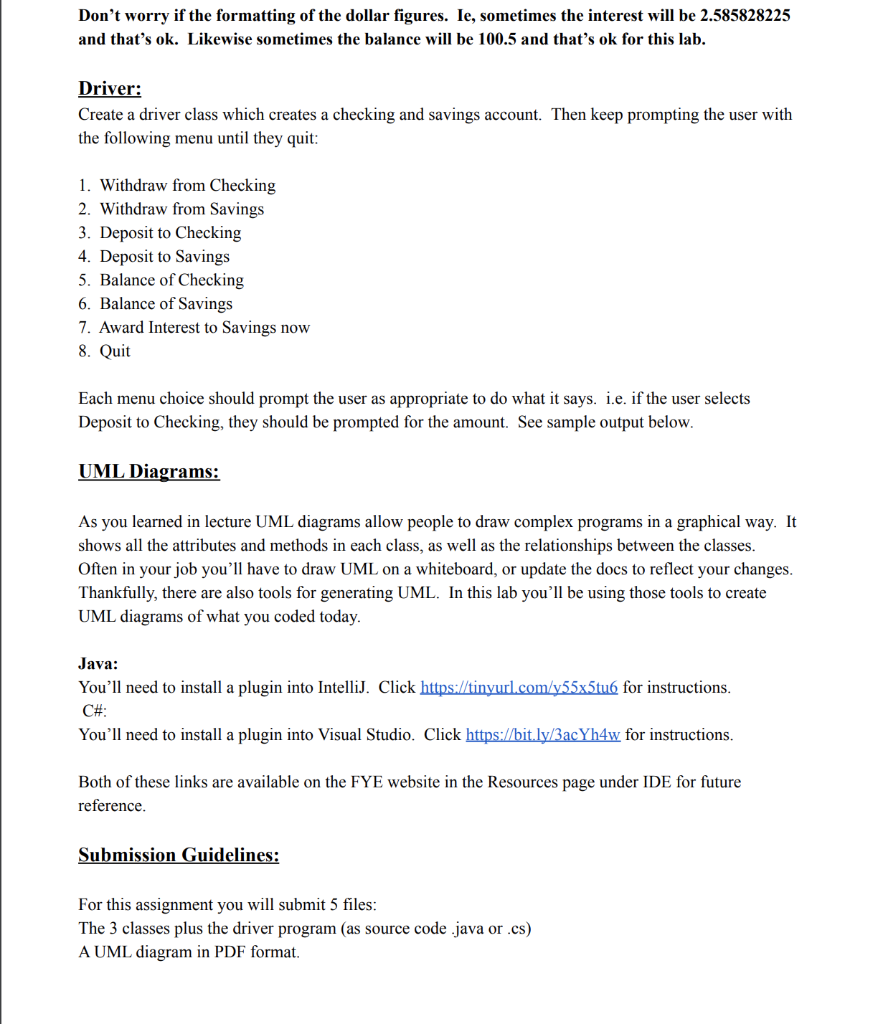 Solved Need this in Java ASAP! Please follow | Chegg.com