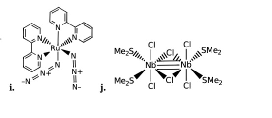 Solved Determine the valence electron count around each of | Chegg.com