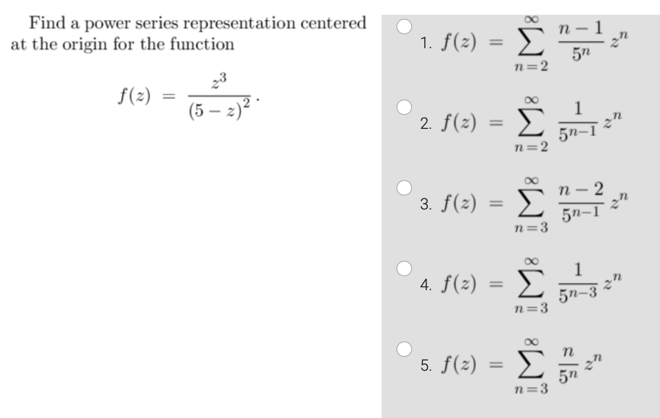 Solved Find a power series representation centered at the | Chegg.com