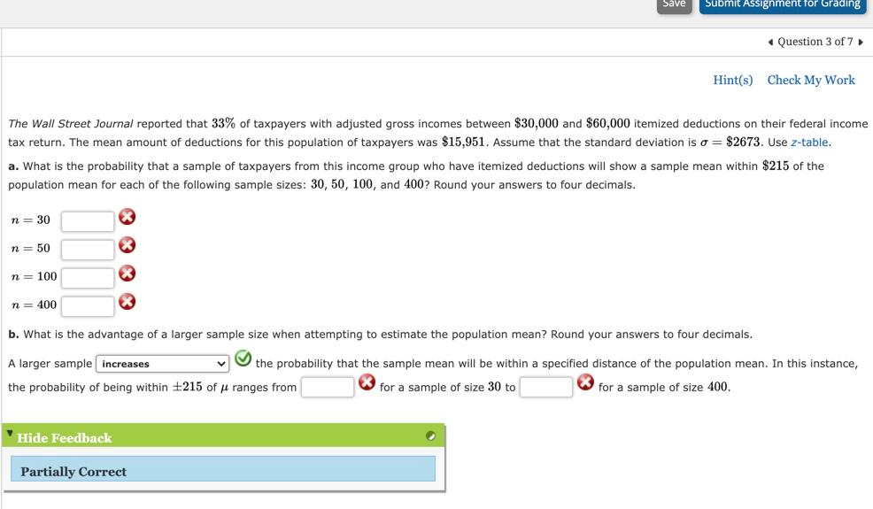 Solved Save Submit Assignment for Grading Question 3 of 7 | Chegg.com