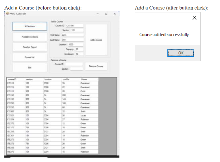 Solved Can someone please explain how to do the add a course | Chegg.com