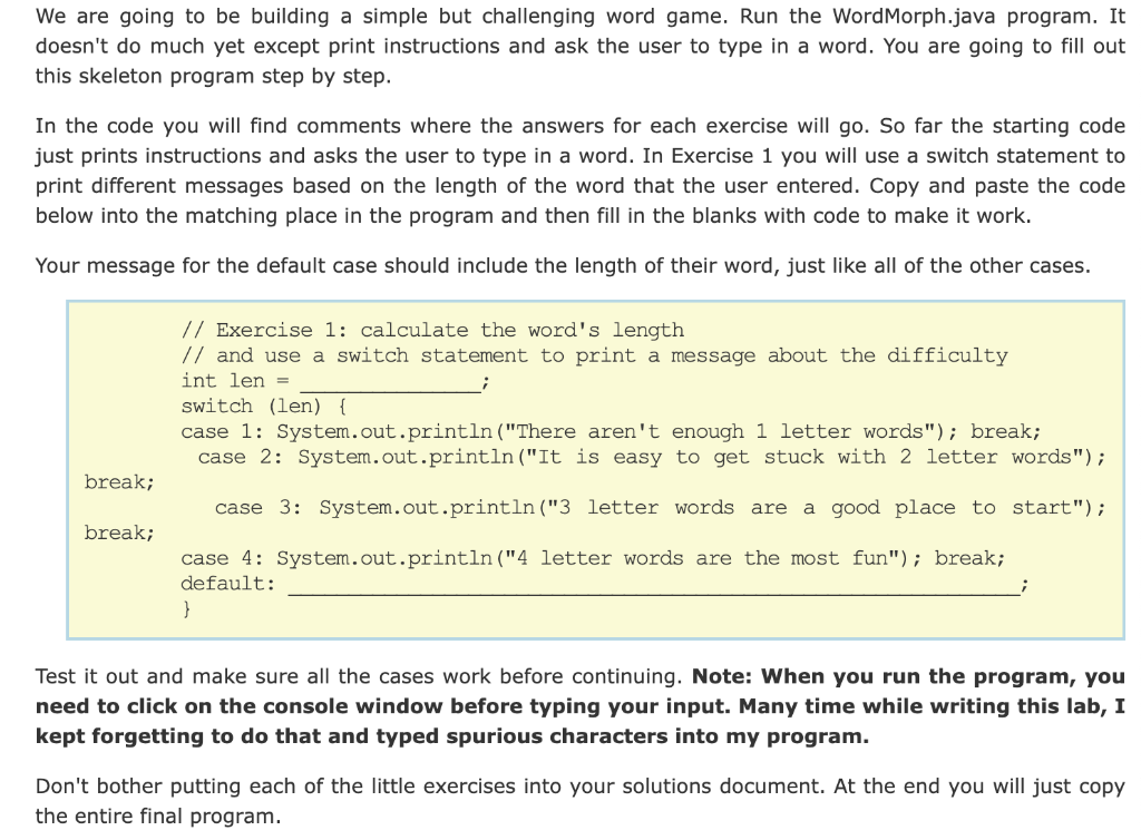 Solved We are going to be building a simple but challenging | Chegg.com