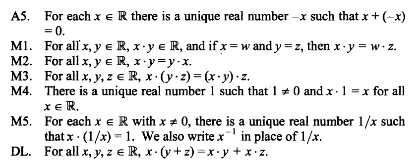 Solved 3. Prove using only axioms that if x,y e R then 1 1 y | Chegg.com