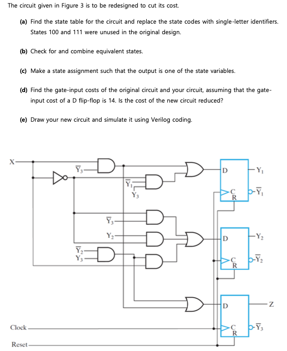 Solved The circuit given in Figure 3 is to be redesigned to | Chegg.com